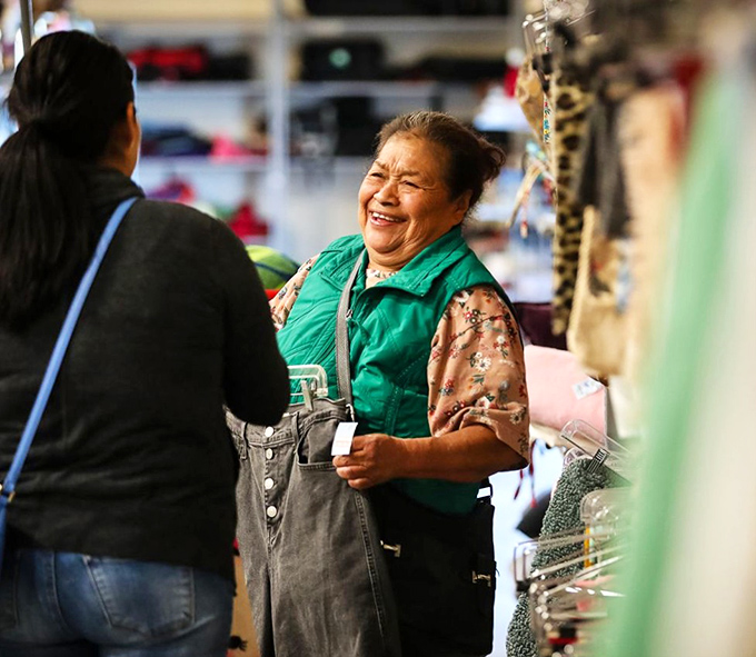 The thrill of the find! These shoppers share that unmistakable moment of connection when the perfect piece reveals itself among the racks.