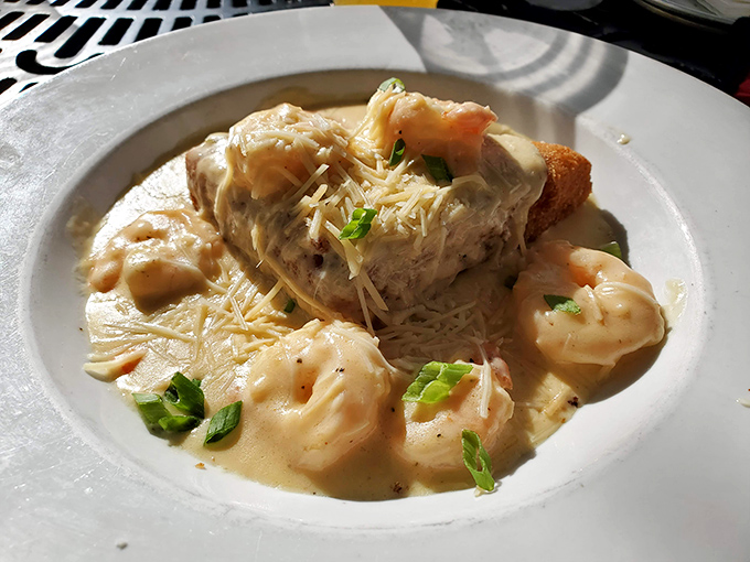 Shrimp and grits: where creamy comfort meets Cajun kick. The kind of dish that makes you close your eyes with each bite.