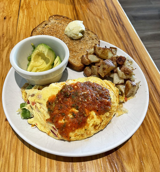 This Spanish omelet doesn't just bring flavor&mdash;it throws a full-on fiesta for your taste buds, with salsa playing the role of life of the party.