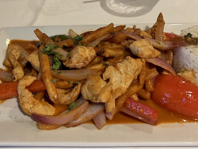 Peruvian chicken stir fry that proves fusion cuisine isn't just a fancy food trend&mdash;it's what happens when great flavors find each other across borders.