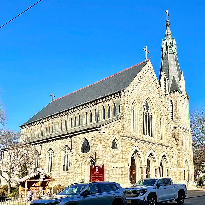 Soaring spires and stone walls that have witnessed generations of prayers. St. John's stands as a testament to craftsmanship that transcends the centuries.