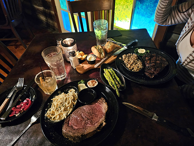 The table becomes a carnivore's paradise. When someone asks "How was your diet today?" just smile and say "Protein-focused."