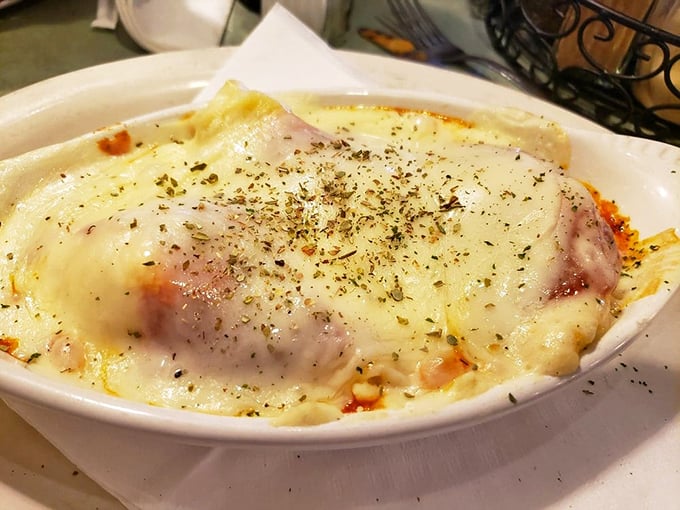 Cheese pulls for days! These stuffed shells swim in a sea of melted cheese and marinara that would make any Italian grandmother nod in approval.