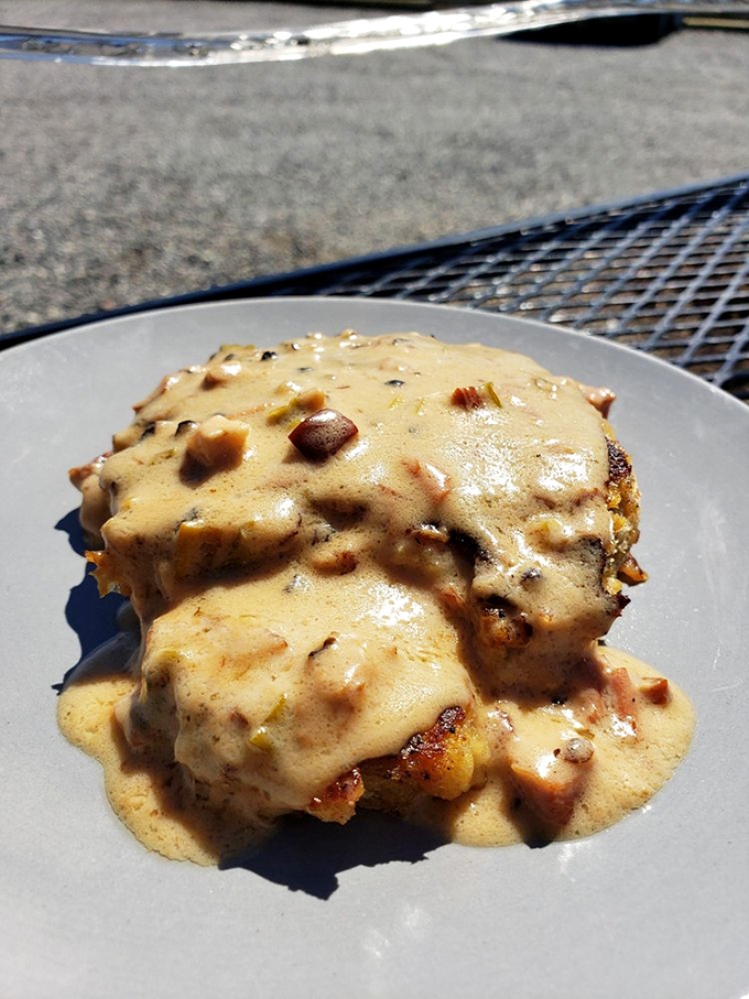 The Stuffin' Muffin&mdash;proof that someone looked at Thanksgiving's best side dish and thought, "Let's add oysters and make it even better."