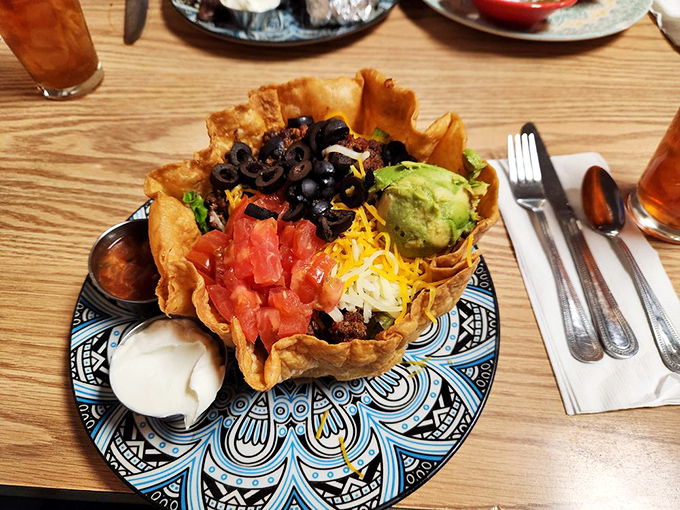 This taco salad isn't just Instagram-worthy &ndash; it's a crunchy, colorful fiesta in an edible bowl that makes vegetables feel like a celebration rather than an obligation.
