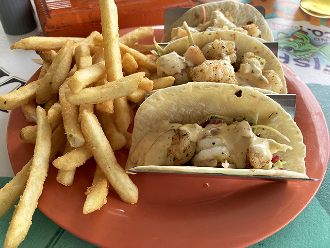 Tacos that make you forget you're in Missouri. These little handheld treasures deliver coastal vibes with Midwest hospitality. 