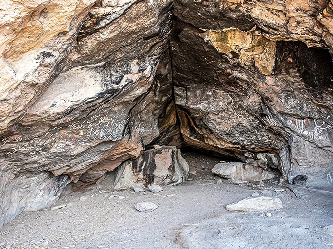 Ancient artists left their mark in Toquima Cave, creating a prehistoric gallery that predates Instagram by just a few thousand years.