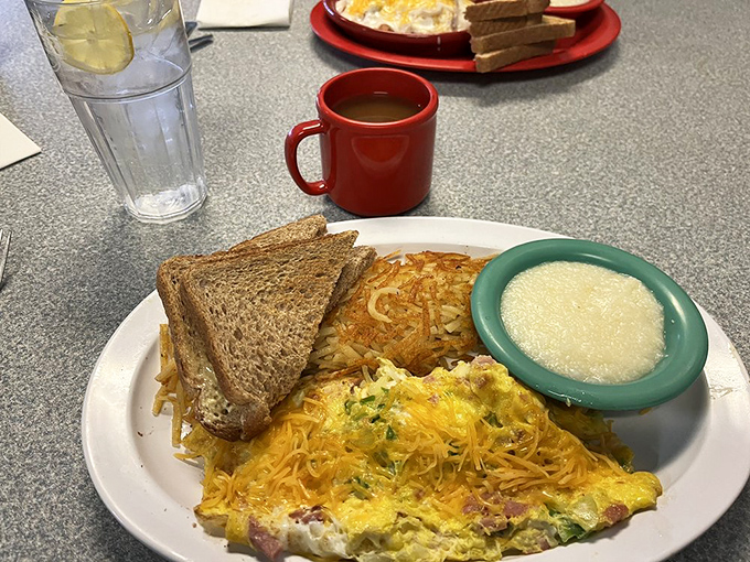 This Western omelet has achieved the impossible&mdash;maintaining its structural integrity while packing in enough fillings to satisfy Paul Bunyan.
