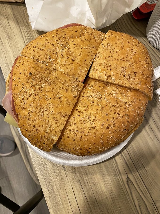 The sesame-studded crown of this sandwich kingdom comes quartered for the wise&mdash;a whole muffuletta can feed a family or one very determined food lover.