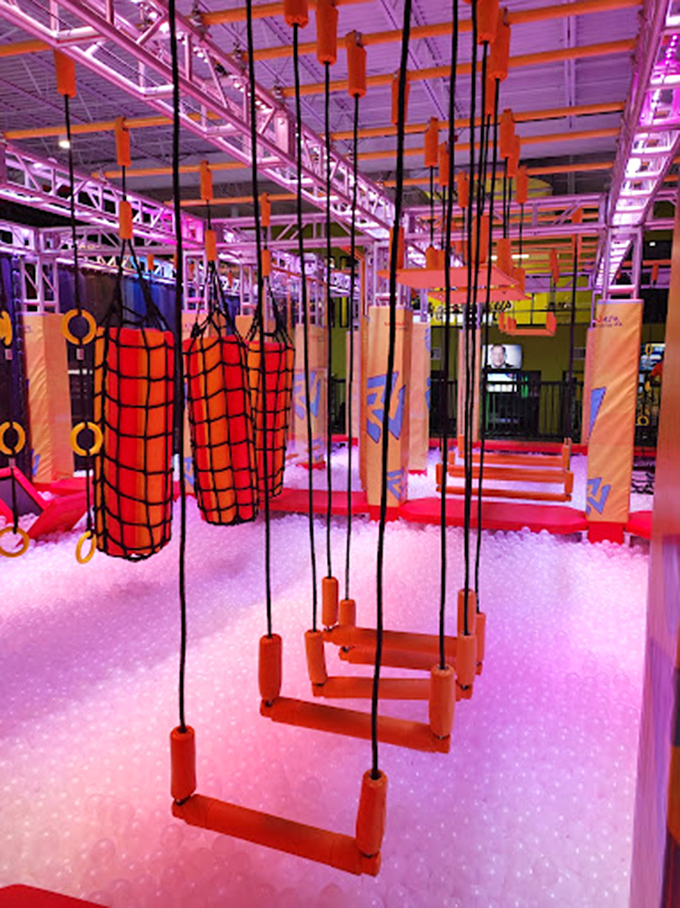 The foam pit&mdash;where dignity goes to die and fun reaches its peak. Dive in and try to maintain your cool&mdash;I dare you. 