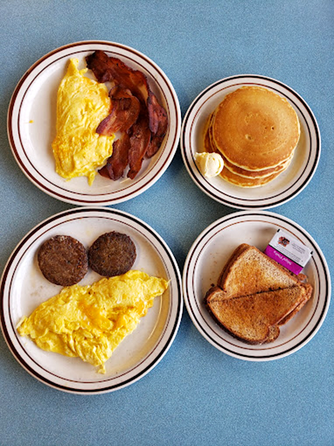 The breakfast spread that answers the eternal question: "Why choose one delicious thing when you can have four?"