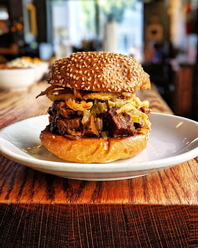 A brisket sandwich that doesn't just satisfy hunger&mdash;it creates a spiritual experience between two perfectly toasted bun halves.