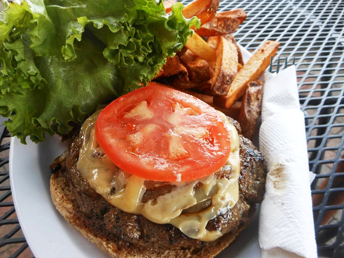 This isn't just a burger&mdash;it's a masterpiece of melty cheese, fresh tomato, and perfectly grilled beef that would make even kangaroos hop with joy.