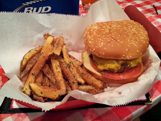 The cheeseburger that ruins all other cheeseburgers for you. Those herb-dusted fries aren't just sides—they're co-stars in this delicious production.