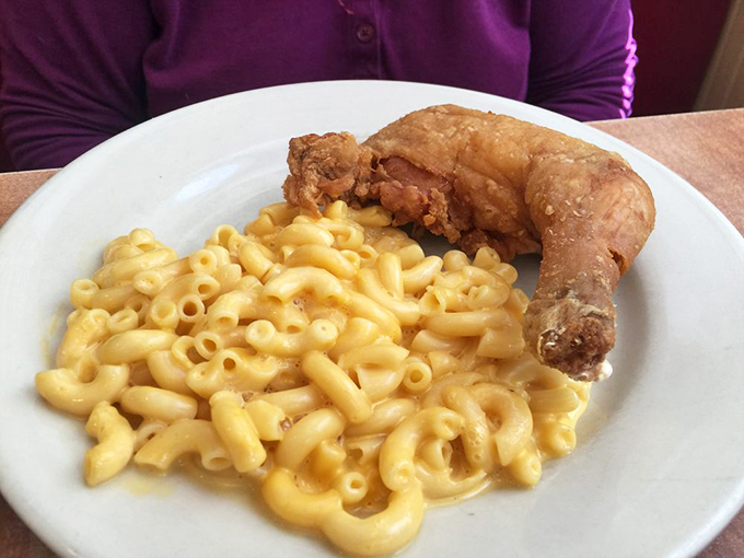 Golden-fried chicken meets mac and cheese in a partnership more iconic than Sonny and Cher, and twice as satisfying.
