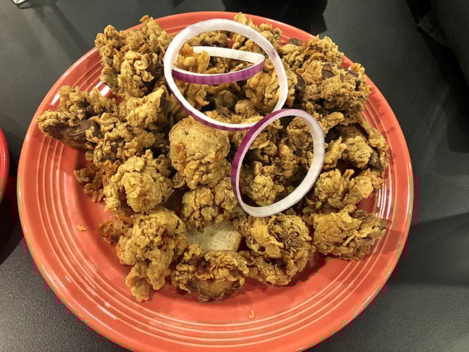These golden-fried chicken livers with crispy red onions might convert even the organ-meat skeptics. Grandma would approve of this Southern classic done right.