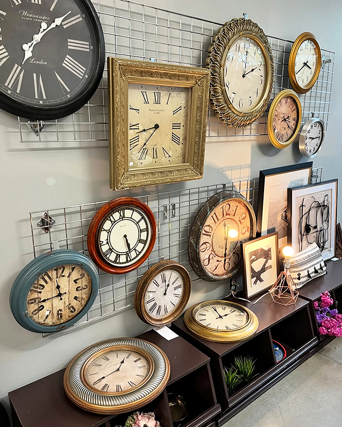 This wicker furniture display could be straight from a design magazine &ndash; proof that "secondhand" and "stylish" aren't mutually exclusive terms. 