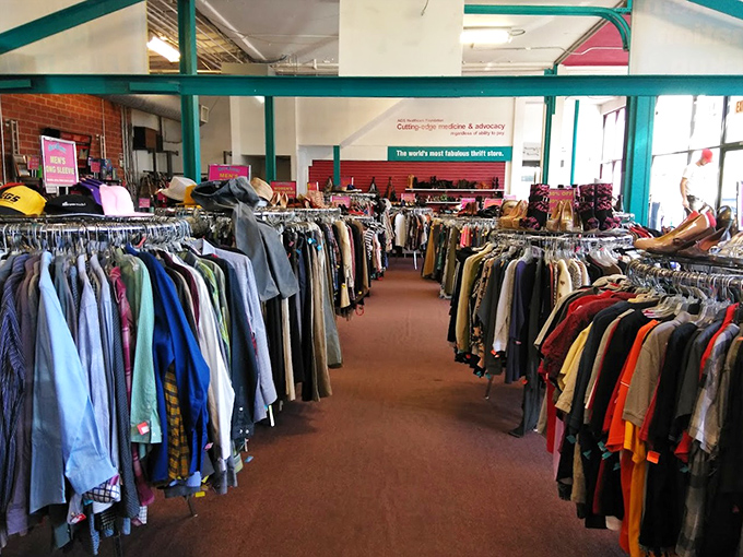 Nothing says "fashion archaeology" quite like excavating these meticulously organized clothing racks for that perfect vintage find nobody else will have.