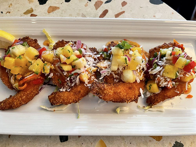 These coconut shrimp with tropical salsa look like they're auditioning for a Food Network show&mdash;and absolutely nailing the callback.