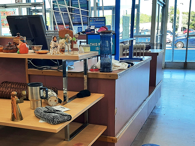 Command central, where treasures are tallied and missions are managed. Every register transaction is another small victory for sustainability.