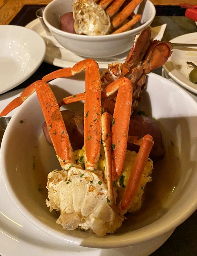 A seafood risotto that's essentially a United Nations summit of ocean flavors, where clams, mussels, and shrimp negotiate deliciously with creamy rice. 