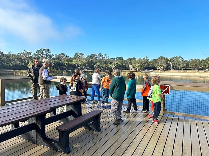 Learning comes naturally when your classroom has panoramic lake views and wildlife appears without PowerPoint presentations.