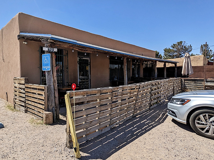 Behind these rustic wooden fences lies a culinary adventure waiting to happen&mdash;New Mexican cuisine that makes your taste buds throw a fiesta.