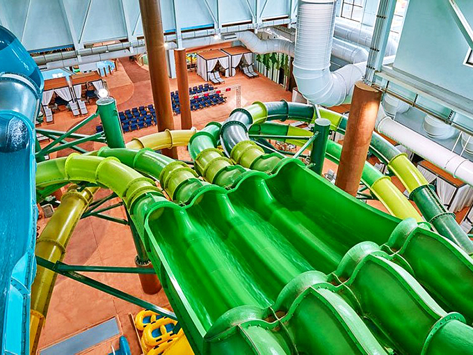 These twisting green tubes aren't just slides&mdash;they're time machines transporting adults back to when summer was three months of unscheduled bliss.