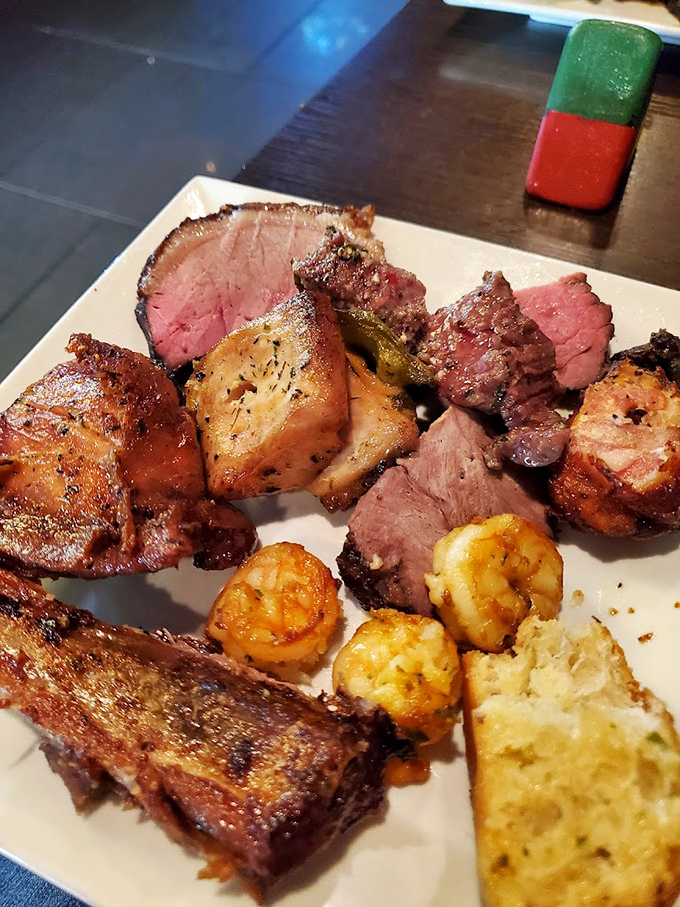 This plate is what meat dreams are made of—a United Nations of protein where every delegate is equally delicious and diplomatic incidents involve only fighting for seconds.