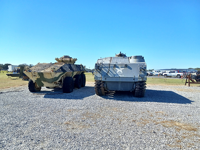 Military history buffs will find these armored vehicles more exciting than finding out there's no line at the DMV.