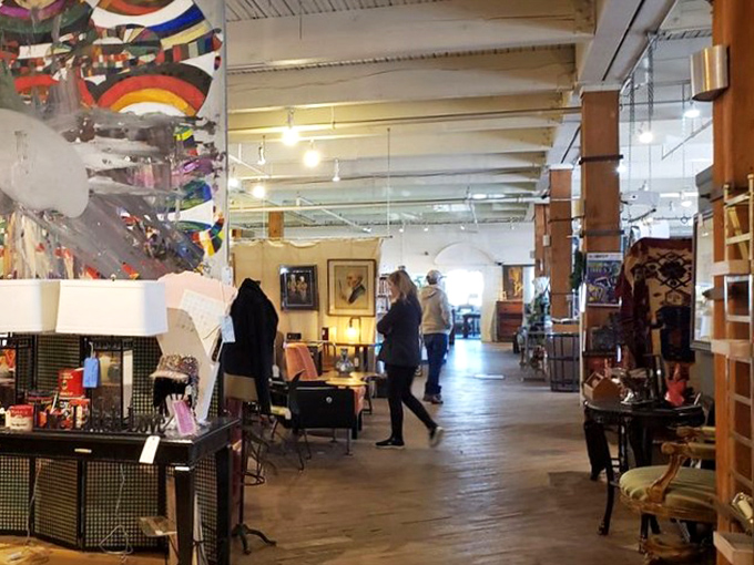 The unofficial sport of antiquing: watching fellow shoppers navigate aisles with the careful concentration of neurosurgeons.