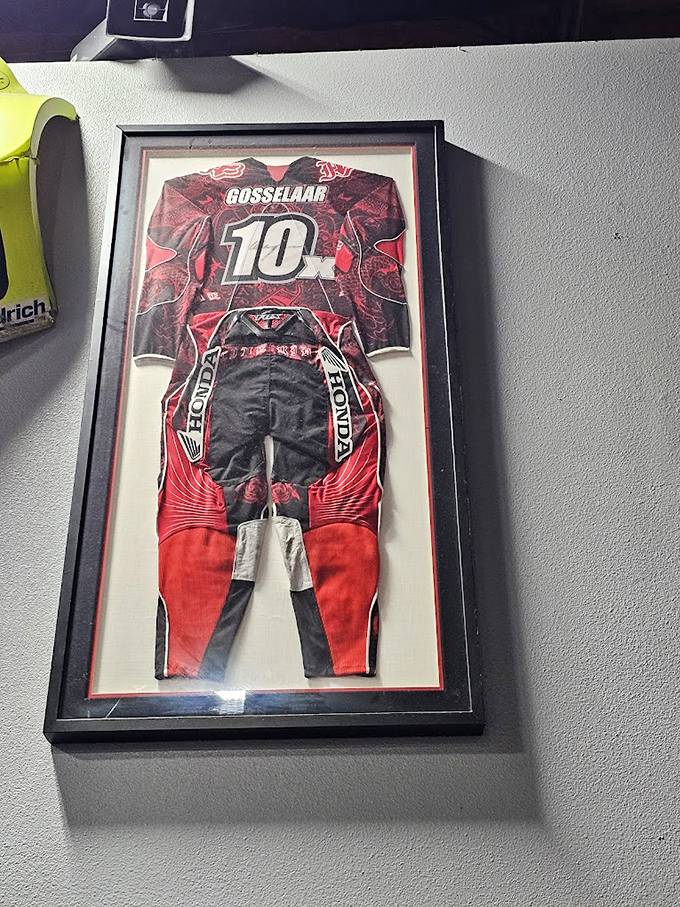 Racing memorabilia adorns the walls, reminding you that yes, this is serious business&mdash;even if you're wearing borrowed socks.