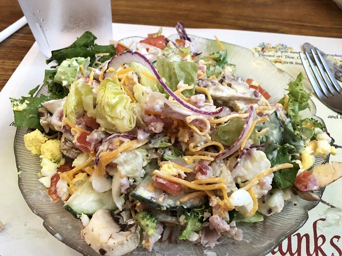 The meatloaf platter that launched a thousand food dreams. Those mashed potatoes aren't just a side—they're a fluffy cloud of buttery bliss.