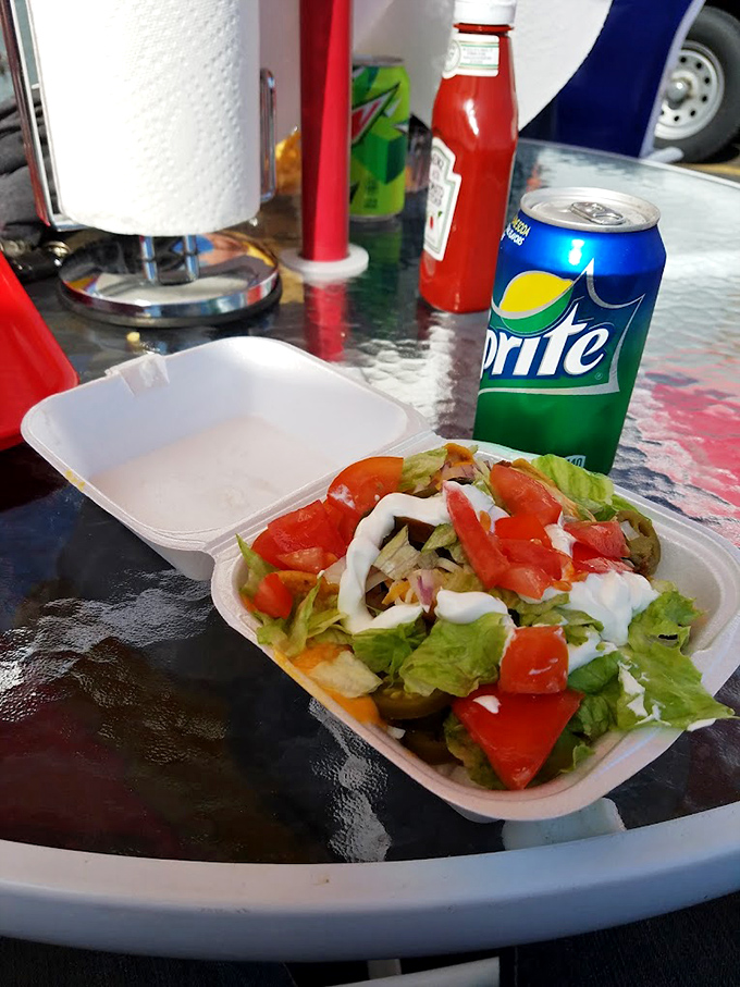 Even the salads at Just Jeff's understand their role&mdash;fresh, vibrant, and refusing to apologize for being the healthier option on your tray.