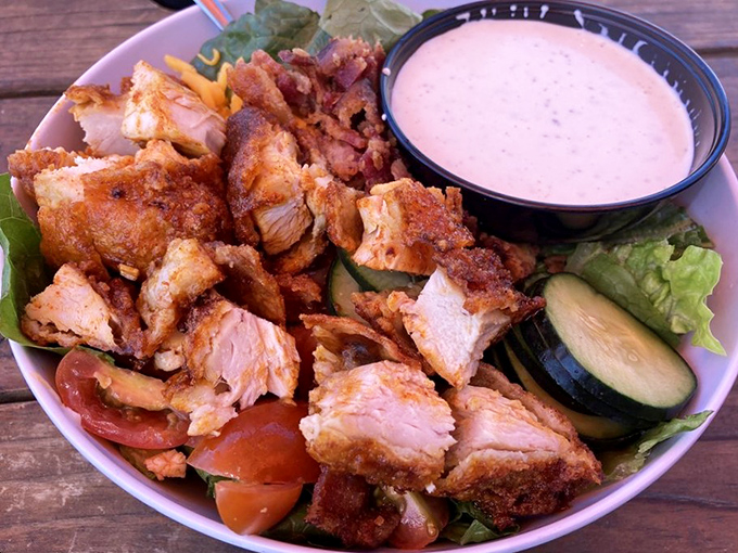 "I'm eating healthy," you'll lie to yourself, as this spectacular chicken salad proves that virtuous eating can still be deliciously sinful.