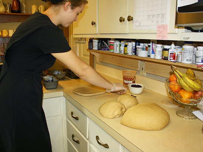 Fresh bread in the making&mdash;because nothing says "welcome home" quite like the aroma of dough transforming into tomorrow's breakfast masterpiece.