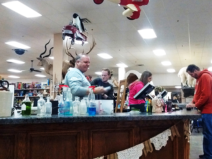 The heart of any good antique mall is its people&mdash;here, collectors and staff exchange stories as valuable as the merchandise.