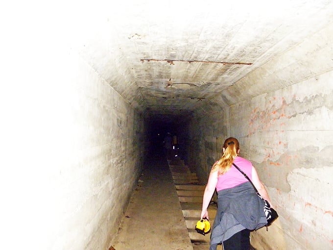 What remains of a hospital bed frame and examination table&mdash;medical equipment that once offered hope now offers only chills. 