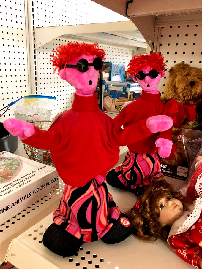 These quirky puppets prove that thrift stores are where forgotten toys find their second act &ndash; sunglasses and all!