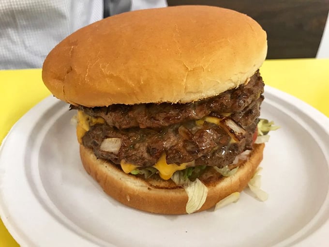 The triple burger: for when you need to make a serious commitment to lunch. Not a first-date food unless you're absolutely sure they're the one.
