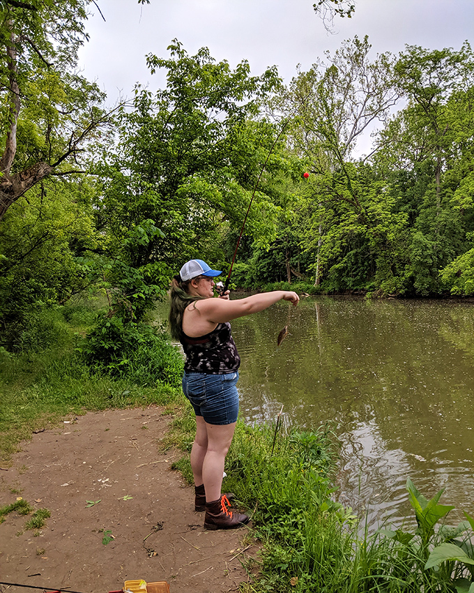 The catch of the day isn't always about size. Sometimes it's about that perfect moment when you're connected to something wild and unpredictable.