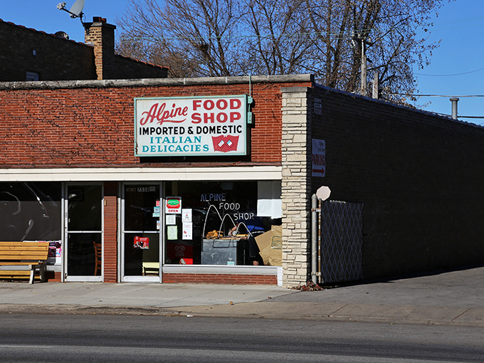 Alpine's vintage sign has pointed sandwich seekers to this humble brick building for decades. Some treasures don't need fancy packaging.
