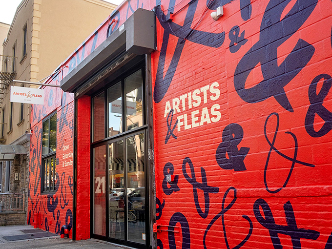 Artists & Fleas Williamsburg (Brooklyn): Red wall, can't miss it! This creative hive buzzes with Brooklyn energy and at least one item that will make your friends ask, "Where'd you get that?"