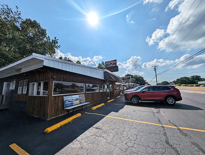 B.E. Scott's modest roadside stand proves the BBQ rule: the more humble the building, the more heavenly the meat inside. 