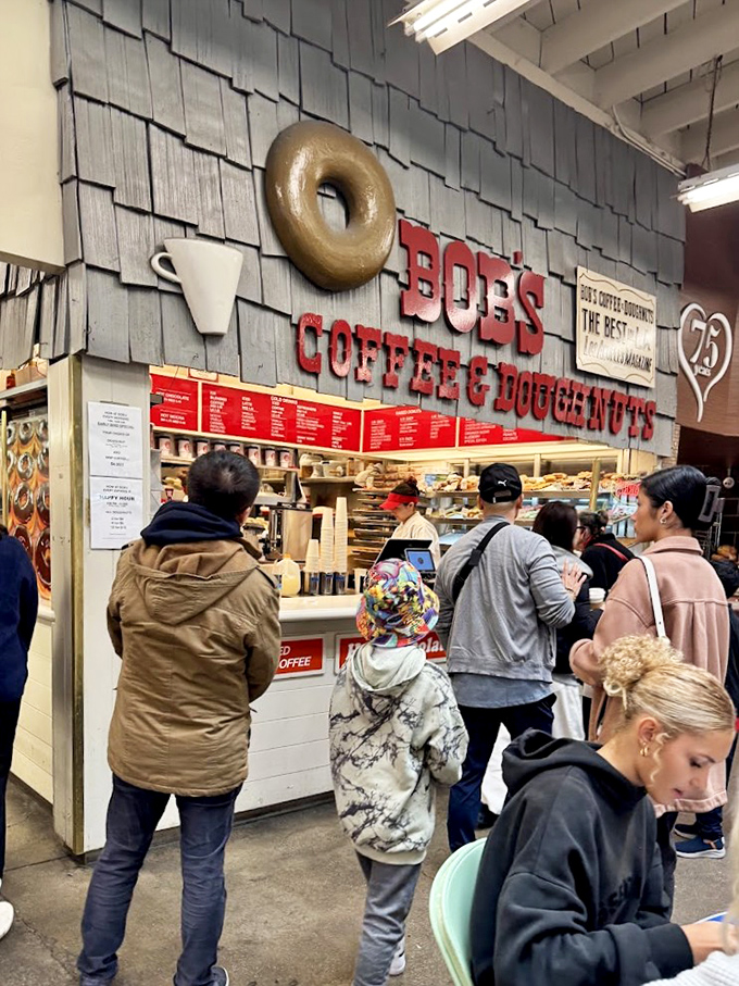 The line at Bob's isn't just for donuts—it's for a taste of Old Los Angeles, served fresh daily in the historic Farmers Market.