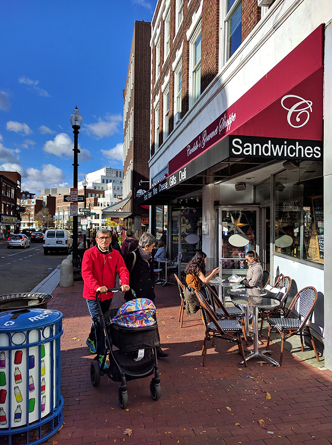 Cardullo's elegant red awning offers a sophisticated promise &ndash; this is where Harvard professors and students find common ground over exceptional sandwiches.