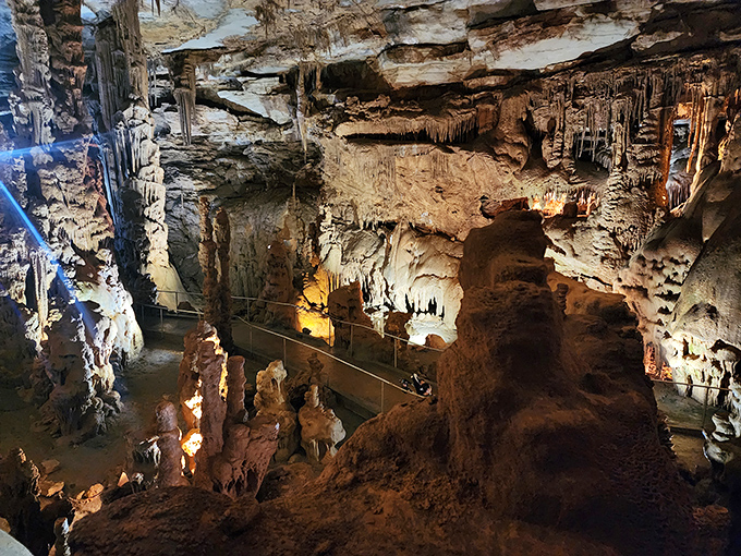 Cathedral Caverns' dramatic formations look like they were designed by a sculptor with infinite patience.