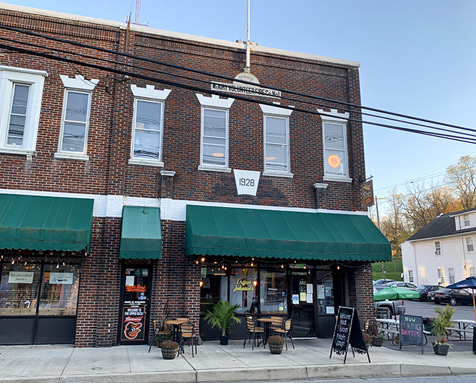 Cryin' Johnnies' historic brick building has the gravitas of a courthouse but serves the justice of perfect hot dogs.