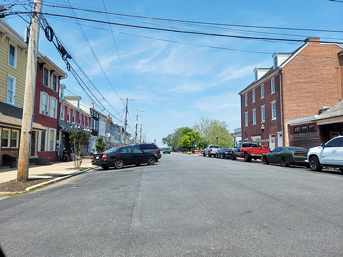 Delaware City's historic homes stand proudly along streets where property values haven't gone the way of modern inflation.