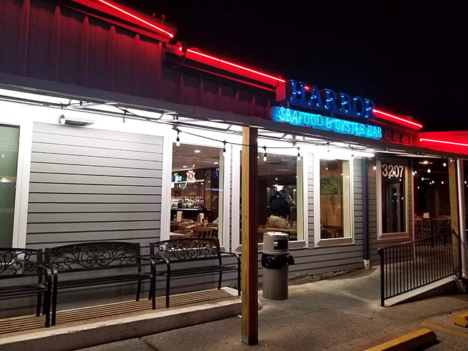 Harbor Seafood's evening glow invites you in for that "I can't believe I haven't been here before" experience.